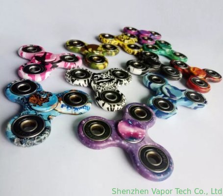 Fidget Spinners Hand Spinner Leopard Camouflage Pattern Triangle Fingertips Spinner Plastic Decompression Hand Fingers supplier