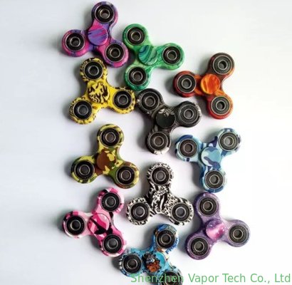 Fidget Spinners Hand Spinner Leopard Camouflage Pattern Triangle Fingertips Spinner Plastic Decompression Hand Fingers supplier