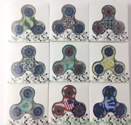 Fidget Spinners Hand Spinner Leopard Camouflage Pattern Triangle Fingertips Spinner Plastic Decompression Hand Fingers supplier