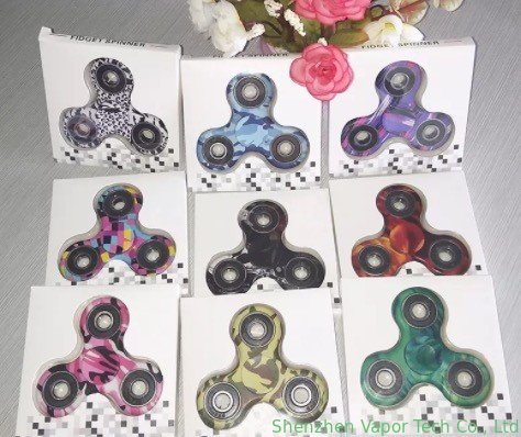Fidget Spinners Hand Spinner Leopard Camouflage Pattern Triangle Fingertips Spinner Plastic Decompression Hand Fingers supplier