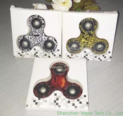Fidget Spinners Hand Spinner Leopard Camouflage Pattern Triangle Fingertips Spinner Plastic Decompression Hand Fingers supplier