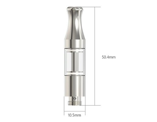 CBD oil cartridge 0.5ml capacity ceramic heating coil no cotton Metal Part and Surface Treatment  pyrex glass