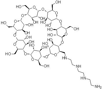 China 6A-[[2-[[2-[(2-Aminoethyl)amino]ethyl]amino]ethyl]amino]-6A-deoxy-beta-cyclodextrin [65294-33-9] manufacturer