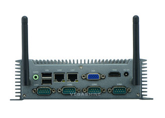 China 6 serial ports Industrial Embedded Computer Desktop Wall Mounted PC with VAG / HDMI supplier