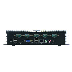 China 6 COM Fanless Industrial Embedded Linux Computer Desktop Pc Support SSD / WIFI supplier