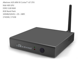 China Allwinner A20 Arm HTPC mini PC  android computer  support HDMI 1080P display supplier
