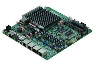 China Intel®  J1900 mini itx 4 ethernet LAN fanless firewall network security mainboard supplier