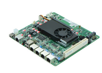 China 4 LAN Mini-ITX Firewall Motherboard Intel® NM10 Chipset Support Wake-on-LAN supplier