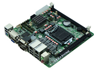 China Dual Gigabit Lan Mini ITX Motherboard Support LGA1155 Intel® Core™ i3 / i5 / i7 Processor supplier
