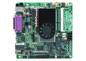 China 6 COM 8 USB MINI ITX Industrial Motherboard  celeron 1037U Dual core cpu DC power supplier