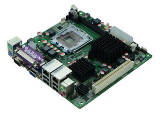 China 10 COM , 2 LAN , 8 USB2.0 Mini ITX Industrial Motherboard Intel LGA775 G41 CPU supplier