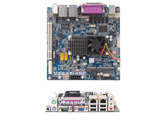 China 6 COM MINI-ITX Motherboard , Intel Atom™ Dual-core Processor D525 Industrial Mainboard supplier