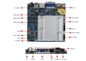 China Intel® Bay Trail-D Celeron J1900 Quad Core Cpu Fanless Nano Motherboard for Nano pc supplier