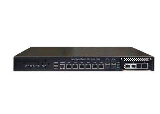 Celeron 1037U Network Secure Firewall appliance 6 gigabit LAN 6 SFP optical fiber supplier