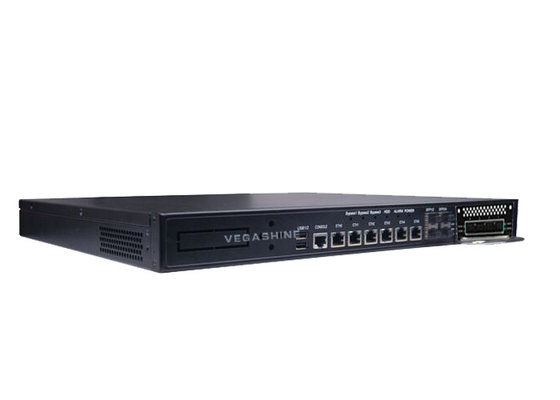 6 gigabit LAN 8 SFP optical fiber ports Networking security Firewall appliance supplier
