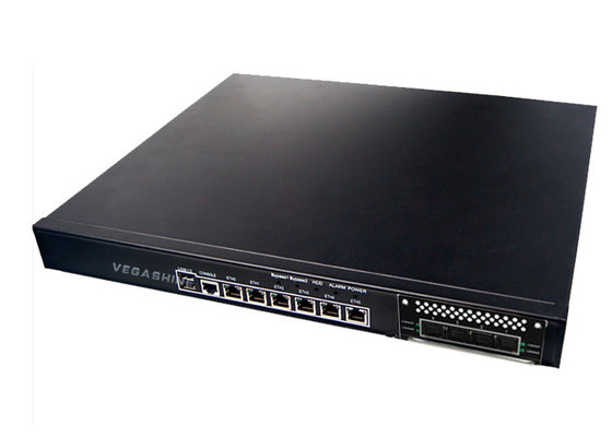 1U rackmount 6 gigabit RJ45 LAN ,4ports 1000 mbps SFP Optical fiber Firewall appliance supplier