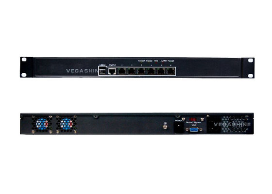 1U rackmount 6 gigabit LAN Firewall security appliance with Intel Atom D525 cpu supplier