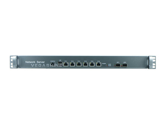 Firewall hardware 6 gigabit LAN, 2 Intel NH82580EB optical fiber firewall supplier