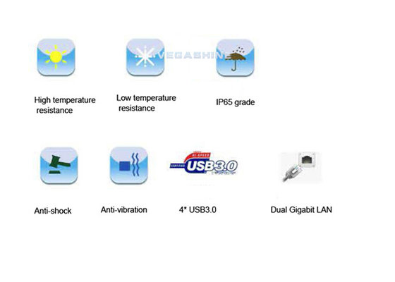 15" inch TFT LED screen fanless Industrial tablet PC Celeron 847E IP65 grade supplier