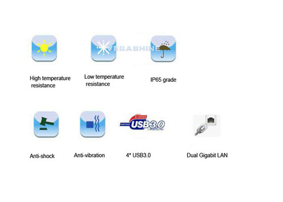 17" inch TFT LED screen fanless Industrial tablet pc Intel Core i5-3317U IP65 grade supplier
