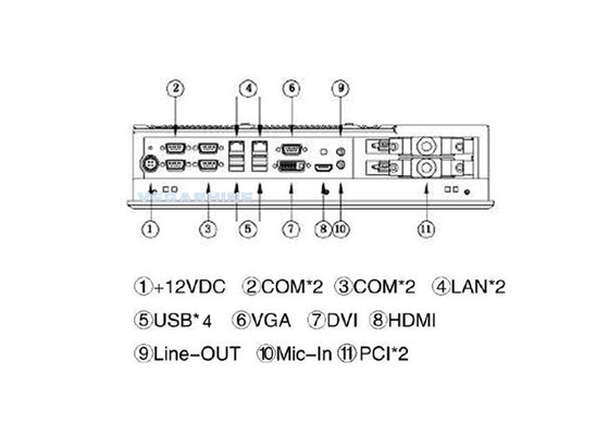12" inch TFT LED screen fanless Industrial tablet computer Celeron 847E IP65 grade supplier