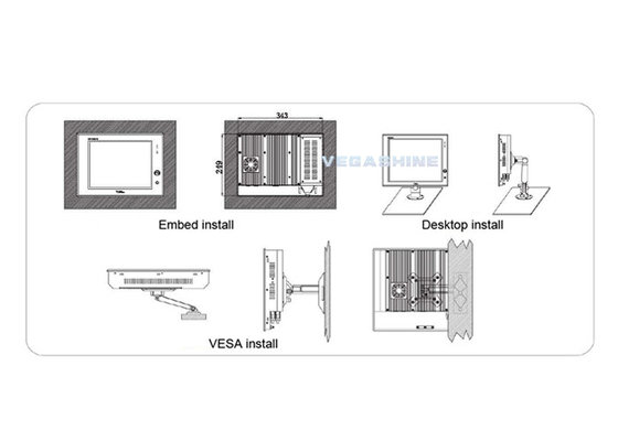 12" inch TFT LED screen fanless Industrial tablet pc Intel Core i5-3317U IP65 grade supplier