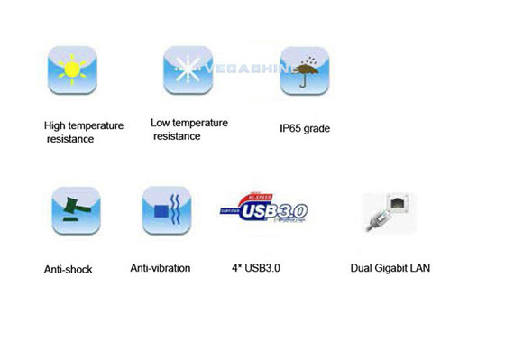 15" inch TFT LED screen fanless Industrial Panel computer Intel Core i7 IP65 grade supplier