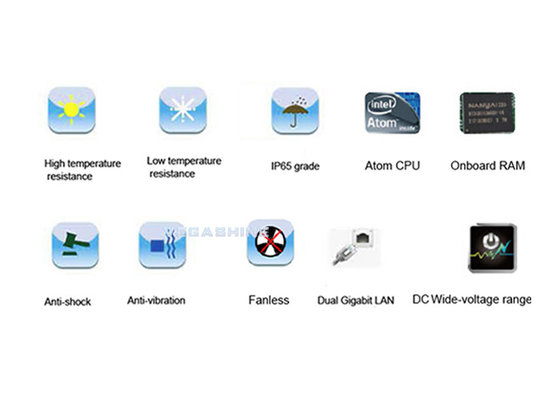 17” inch LED touch screen 4 COM IP65 waterproof rugged Industrial panel pc Atom N2600 CPU supplier