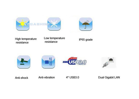 17" inch TFT LED screen fanless Tough Industrial Panel PC Intel Core i7 IP65 grade supplier