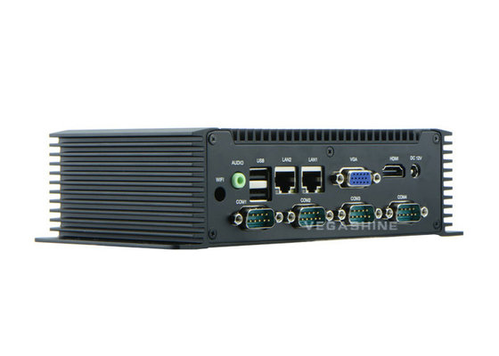 Small Industrial Grade Fanless Embedded PC Desktop / Wall Mounted 6 COM  dual LAN supplier
