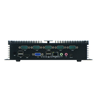 6 COM Fanless Industrial Embedded Linux Computer Desktop Pc Support SSD / WIFI supplier