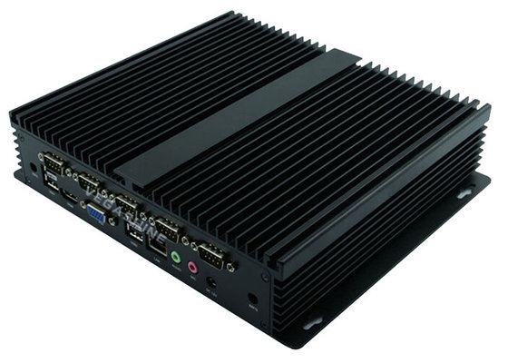 Onboard ATOM D2550 CPU fanless Industrial Embedded Computer With Wifi / 3g Mini Box Pc supplier