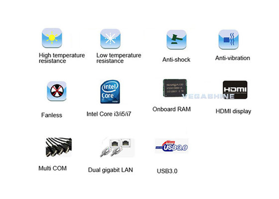 Intel Core i5-3317U 10 COM ports industrial mini box PC support 1080P display supplier