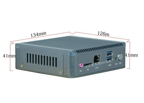 Low Power Fanless Mini PC with Intel® HD Graphics Support VAG / HDMI Display nano pc supplier