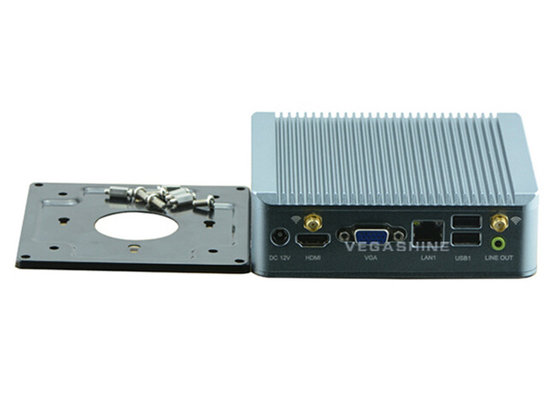 Low Power Fanless Mini PC with Intel® HD Graphics Support VAG / HDMI Display nano pc supplier