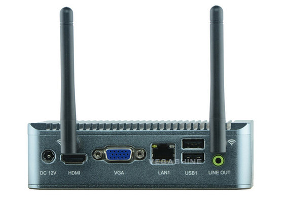 Low Power Fanless Mini PC with Intel® HD Graphics Support VAG / HDMI Display nano pc supplier