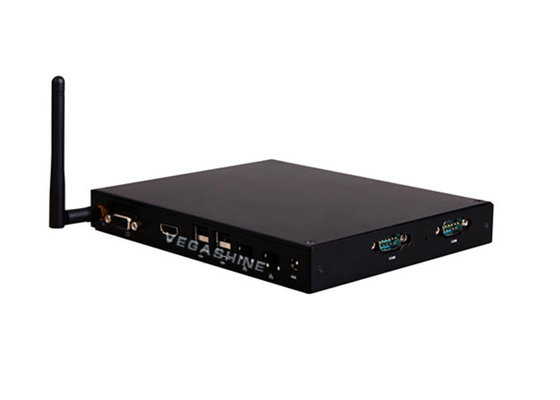 Quad-Core Intel J1900 cpu fanless industrial mini computer With Dual Com , 2 Gigabit LAN RJ45 Ethernet supplier