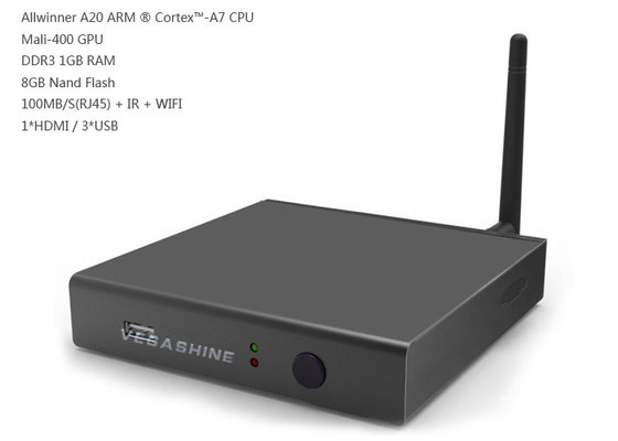 Allwinner A20 Arm HTPC mini PC  android computer  support HDMI 1080P display supplier