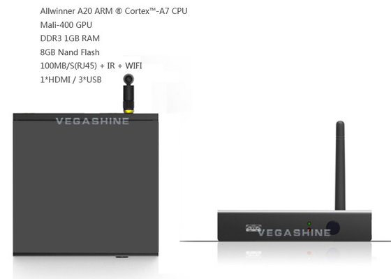 Allwinner A20 Arm HTPC mini PC  android computer  support HDMI 1080P display supplier