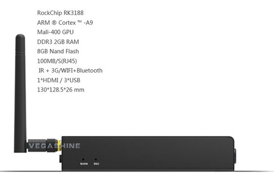 Android ARM HTPC Mini PC with 2GB DDR3 , 8GB Nand Flash and TF Card Reader supplier
