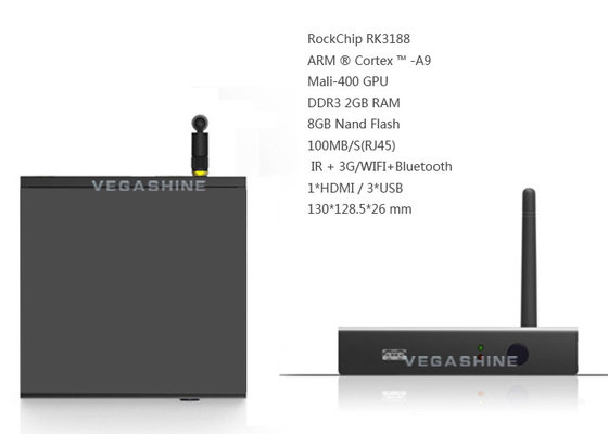 Android ARM HTPC Mini PC with 2GB DDR3 , 8GB Nand Flash and TF Card Reader supplier