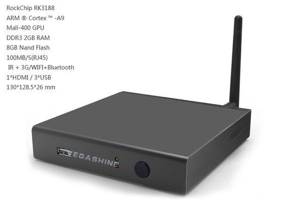 Android ARM HTPC Mini PC with 2GB DDR3 , 8GB Nand Flash and TF Card Reader supplier
