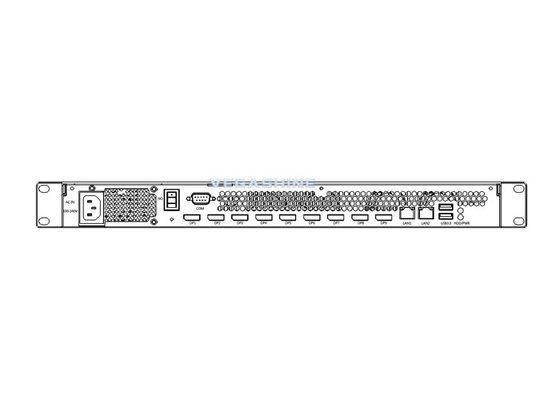 9 screens ultra HD video display multi monitor computer for video wall supplier