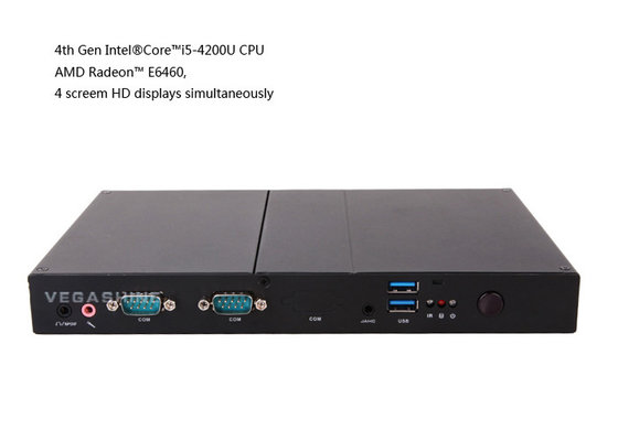 4 screen Full HD display industrial multi-screens pc For Multimedia Advertising Player supplier