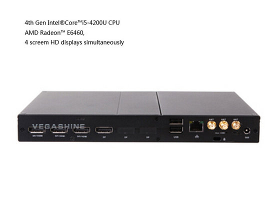 4 screen Full HD display industrial multi-screens pc For Multimedia Advertising Player supplier