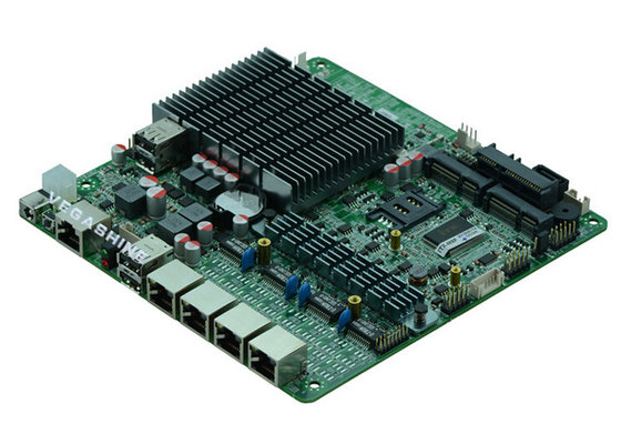 Intel® J1800 4 gigabit LAN fanless mini itx firewall network security motherboard supplier