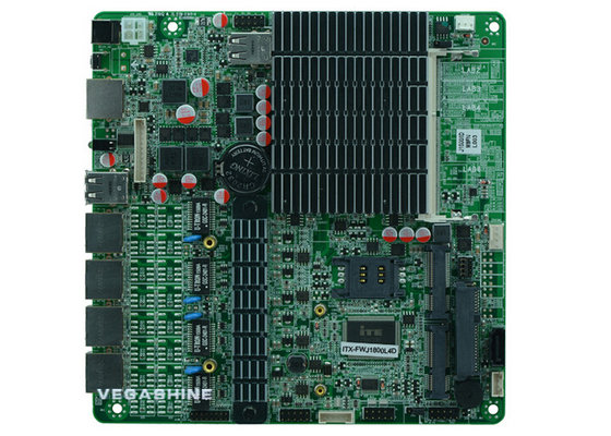 Intel® J1800 4 gigabit LAN fanless mini itx firewall network security motherboard supplier