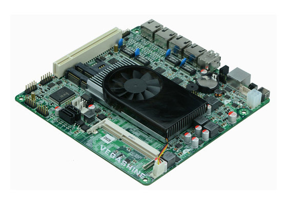 Mini-Itx  4 LAN Firewall Motherboard Onboard Atom d525 Processor supplier