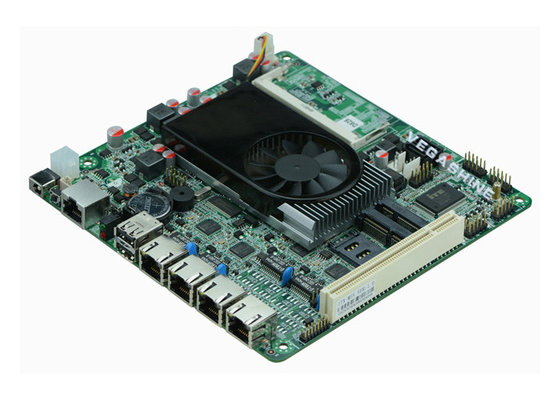 Mini-Itx  4 LAN Firewall Motherboard Onboard Atom d525 Processor supplier