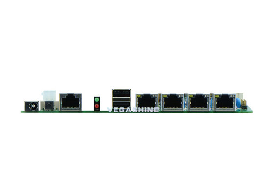 4 Gigabit Lan Firewall Motherboard Onboard Atom D525 Processor for network security server supplier